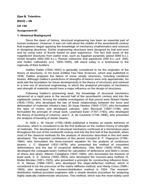 Assignment 1 Asa Pdf Deformation Engineering Structural Analysis