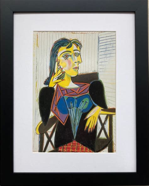 Pablo Picasso Portrait Of Dora Maar 1937 Framed Art Print Cubism