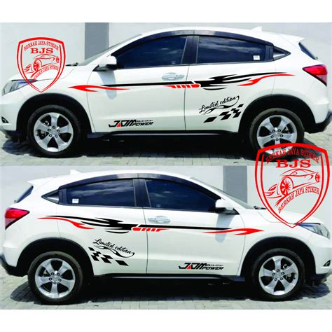 Jual Stiker Hrv Sticker Mobil Honda Hrv Striping Body Samping Shopee