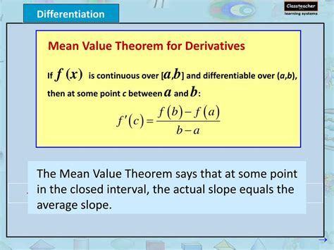 PPT Mean Value Theorem For Derivatives PowerPoint Presentation Free Download ID