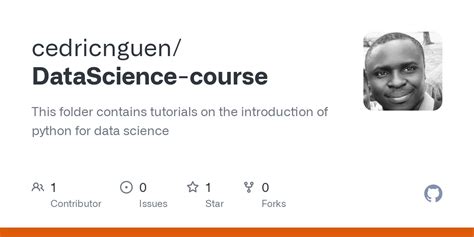 Github Cedricnguen Datascience Course This Folder Contains Tutorials On The Introduction Of