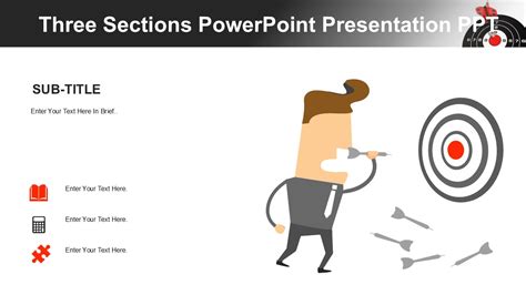 Three Sections Powerpoint Presentation Ppt Pptuniverse