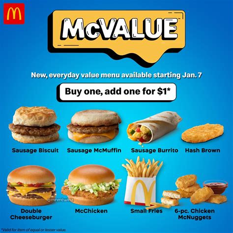 Marcus Smith | McDonald’s is debuting a new everyday value menu at restaurants NATIONWIDE ...