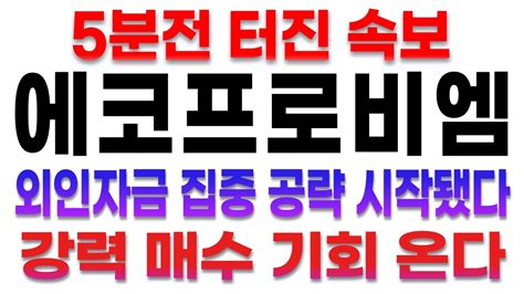 에코프로비엠 에코프로비엠주가 에코프로비엠주가전망 에코프로비엠전망 에코프로비엠분석 에코프로비엠목표가 에코프로비엠대응