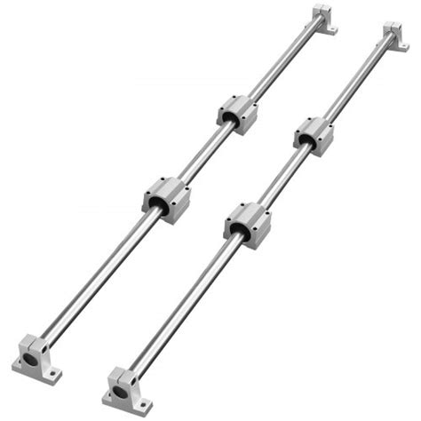 Vevor Linear Guide Rail Set Sfc20 1000mm 2 Pcs 39 4 In 1000 Mm Sfc20 Guide Rails 4 Pcs Sc20