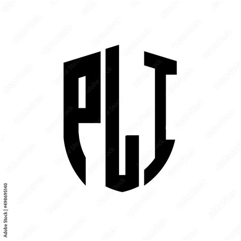 Pli Letter Logo Design Pli Modern Letter Logo With Black Background Pli Creative Letter Logo