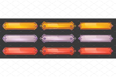 medieval game menu frames ui textures ~ creative market