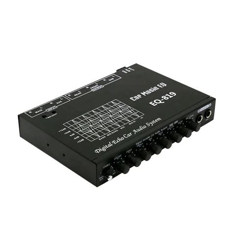 Eq 819 자동차 이퀄라이저 다기능 튜닝 크로스오버 앰프 파라메트릭 티몬