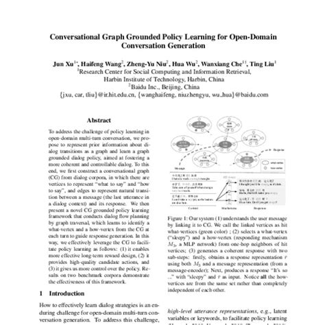 Conversational Graph Grounded Policy Learning For Open Domain