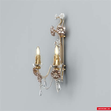 Candelabro De Pared Modelo 3d 53 Obj Max Fbx Free3d