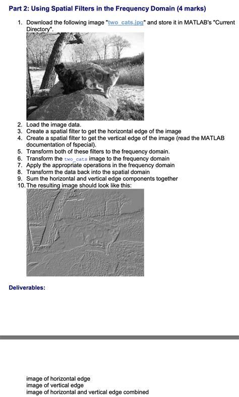 Solved Part 2 Using Spatial Filters In The Frequency Domain