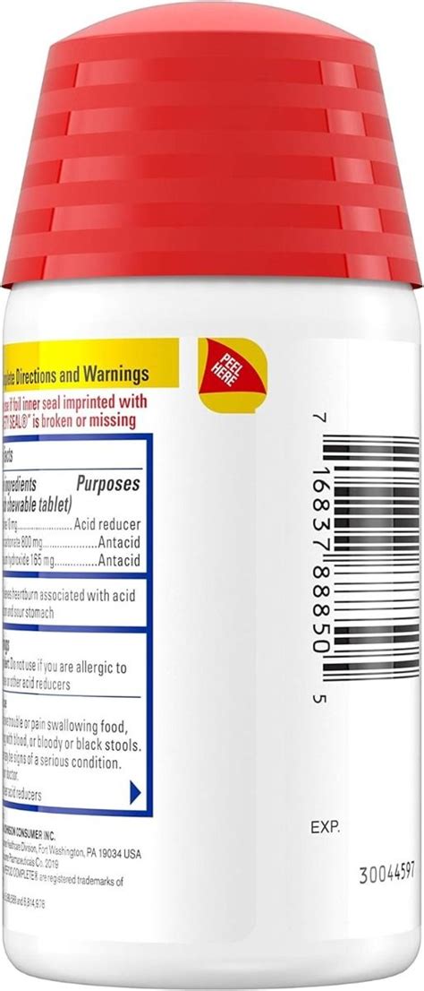 Pepcid Complete Chewable Tablet Cool Mint 50ct