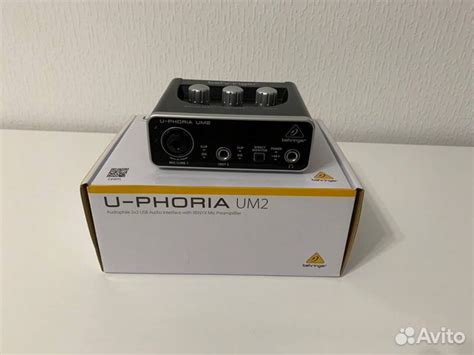 Внешняя звуковая карта Behringer U Phoria Um2 купить в Санкт Петербурге Электроника Авито