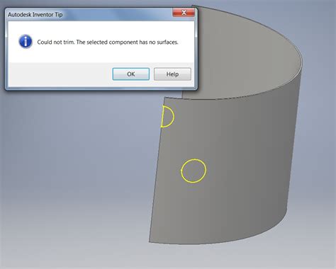 Solved Trying To Cut Into Curved Surface Autodesk Community