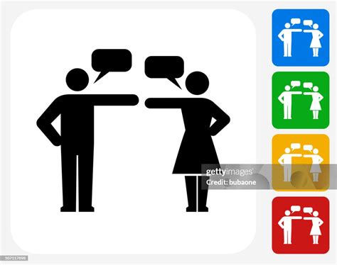 Relationship Problems Icon Flat Graphic Design High Res Vector Graphic
