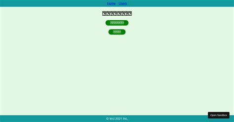 React Codesandbox React Codesandbox