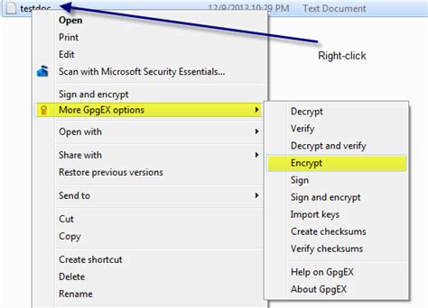Encrypt Files Using Gpg4win