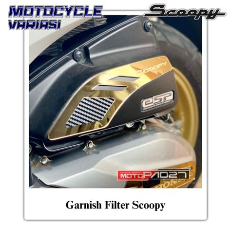 Jual Garnish Filter Scoopy Garnis Cover Filter Scoopy Shopee Indonesia