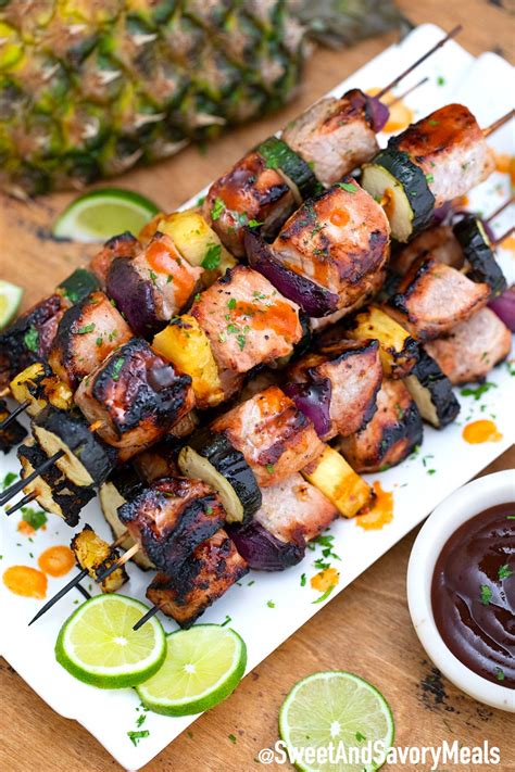 Grilled Pork Skewers [video] Sandsm