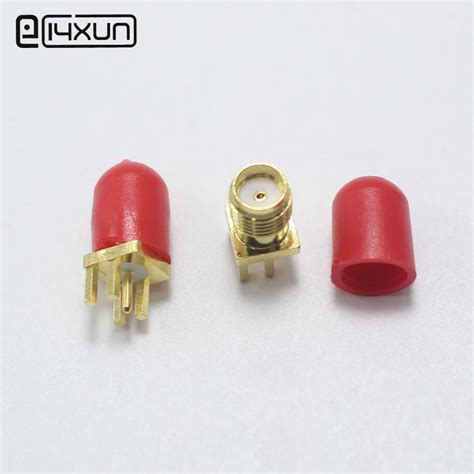 10PCS SMA female Thru Hole plug 180 DEGREE ( SMA KE ) PCB Mount ...