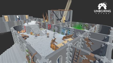 3d Low Poly Dungeon Modular