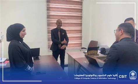 Dean of the College of Computer Science and Information Technology visits the Media Division ...