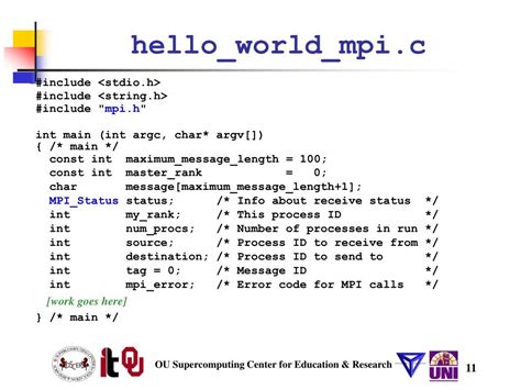 Ppt Parallel And Cluster Computing Mpi Basics Powerpoint Presentation Id4413705
