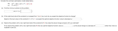 solved consider the nonlinear optimization model stated