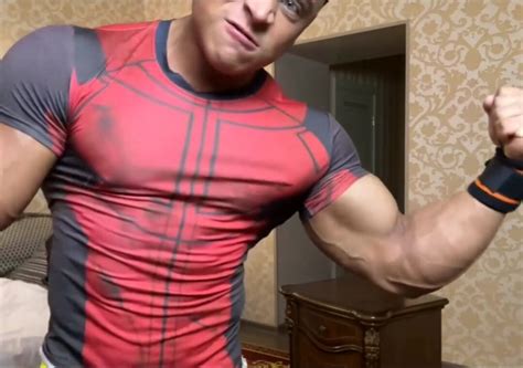 Tanned Hunk Flexes Muscles Lifts Furniture Thisvid Com