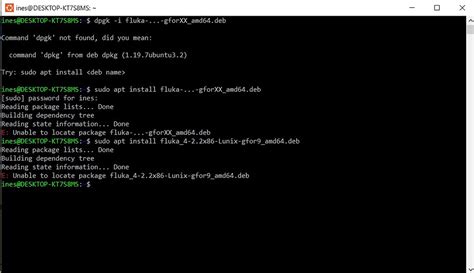 Installation Error With Deb Package Installation Fluka User Forum