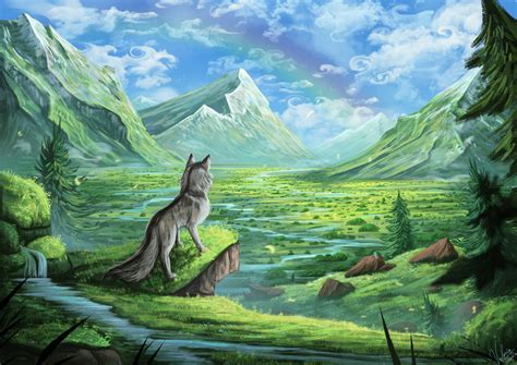 The Wolfs Adventure By Valonia Feline On Deviantart