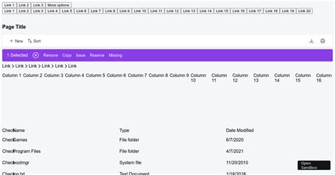 Management Comps Codesandbox