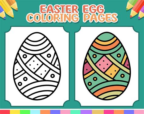Free Printable Easter Egg Coloring