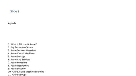 Introduction To Microsoft Azure Pptx
