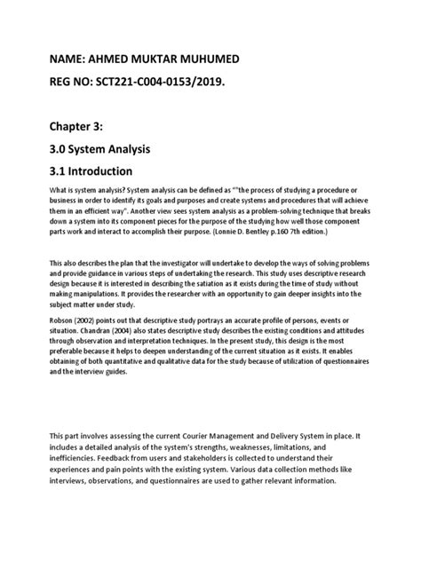 Project Chapter 3 And 4 Pdf