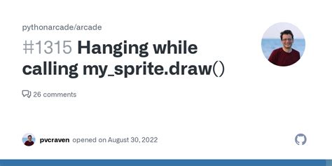 Hanging While Calling My Sprite Draw Issue 1315 Pythonarcade
