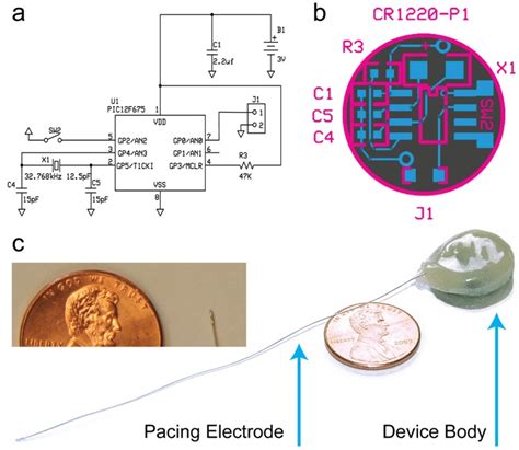 A Circuit Design B Printed Circuit Board C Battery Powered Download Scientific Diagram