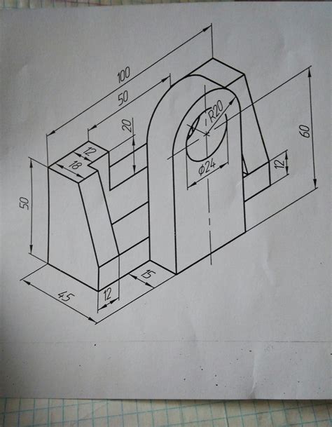 Нужно построить виды сверху сбоку и спереди для этой фигуры Школьные Знания Com