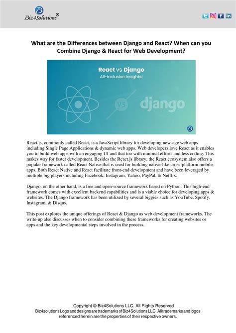 Ppt React Vs Django Framework All You Need To Know Powerpoint