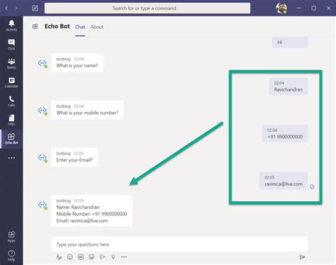 Managing State In Echo Bot Application For Microsoft Teams