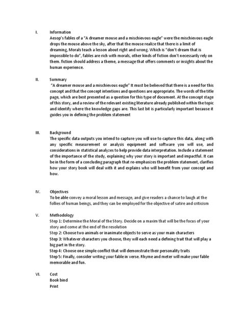 Concept Paper Project Proposal Pdf Fable Concept