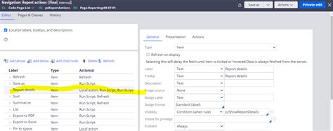 Action Menu In Report View Incorrectly Contains Option Rapportdetails When Switched To Dutch
