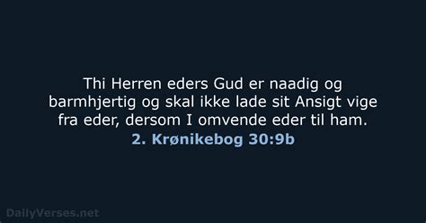 2 Krønikebog 30 9b Bibelvers Da1871