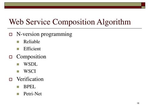 Ppt Building Reliable Web Services Methodology Composition Modeling And Experiment