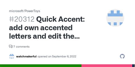 Quick Accent Add Own Accented Letters And Edit The Existing Ones Issue 20312 Microsoft