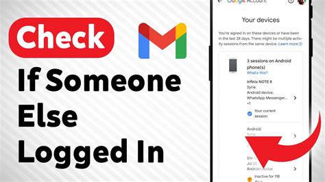 how to check if someone else has logged into your gmail account updated youtube