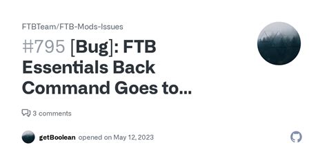 Bug Ftb Essentials Back Command Goes To Spawn After Death · Issue