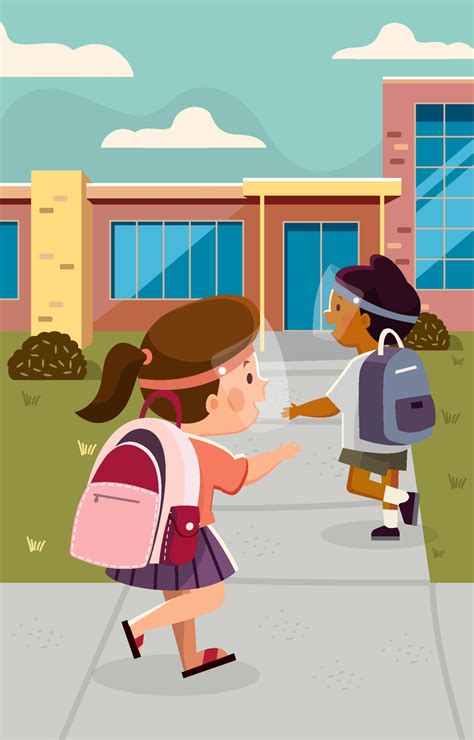 Back To School After Pandemic Vector Art At Vecteezy