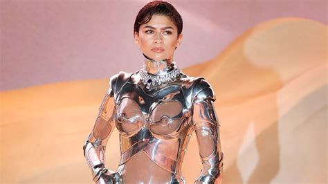 Zendaya Pulls Off See Through Robot Couture At Dune Part Two Premiere