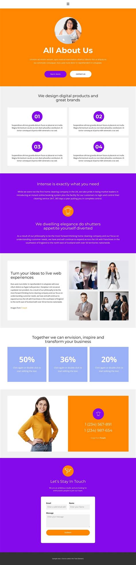 much about analytics website template by nicepage